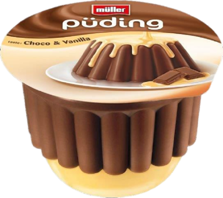 Puding MULLER čokolada vanila 450g - Cenoteka