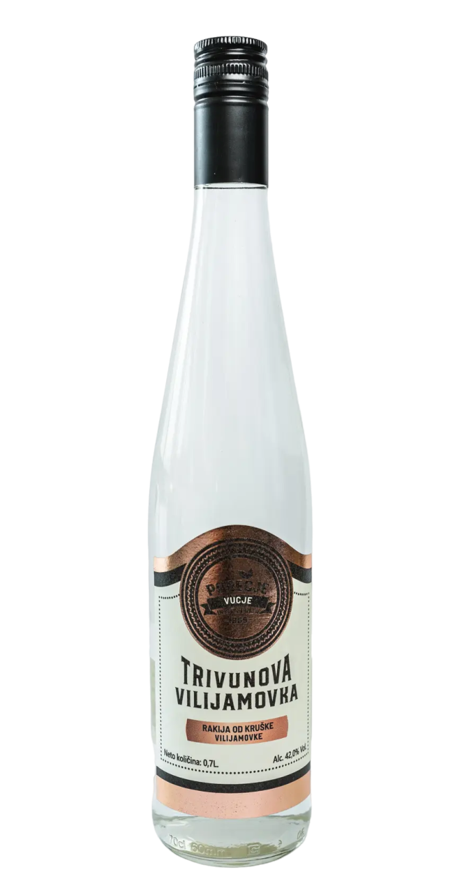 Rakija POREČJE Trivunova Viljamovka 0,7l - Cenoteka