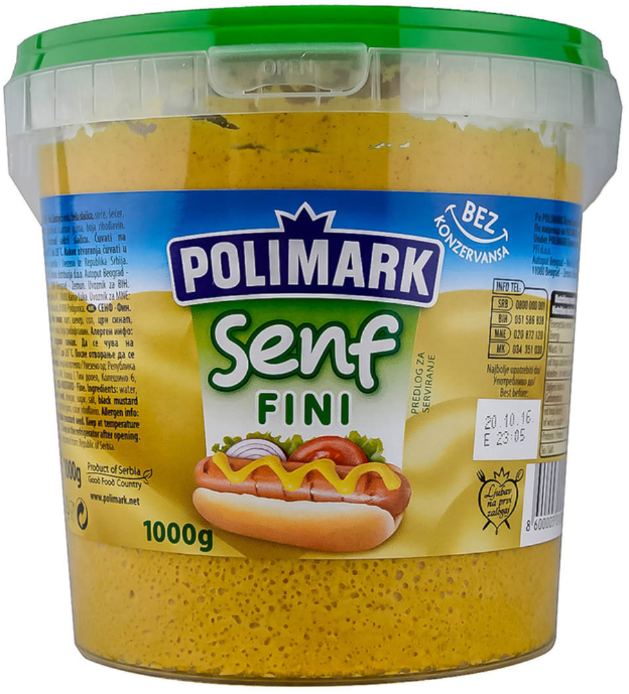 Senf POLIMARK fini kantica 1kg - Cene i Akcije