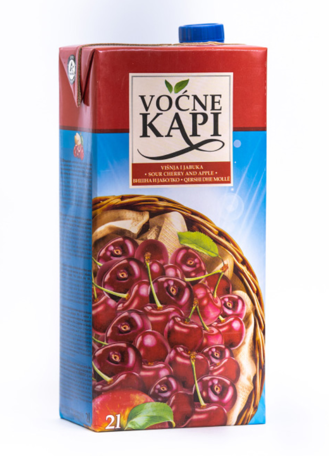 Sok NECTAR Voćne kapi višnja jabuka 2l - Cenoteka