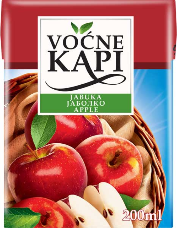 Sok VOĆNE KAPI jabuka 200ml - Cenoteka