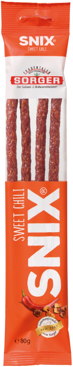 SORGER snix sweet chili kobasica 80g - Cenoteka