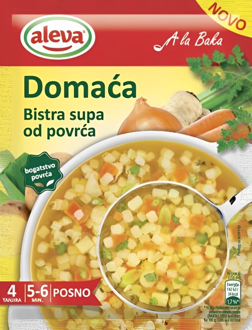 Supa ALEVA bistra od povrća 45g - Cenoteka