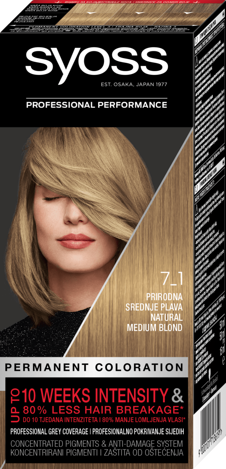 SYOSS Professional Performance farba za kosu 7.1 middle blond - Cenoteka