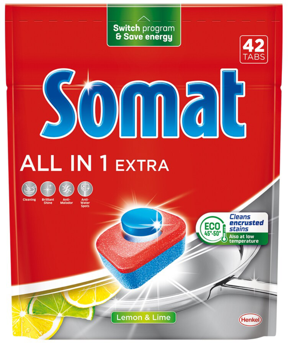 Tablete SOMAT all in one extra 42kom - Cenoteka