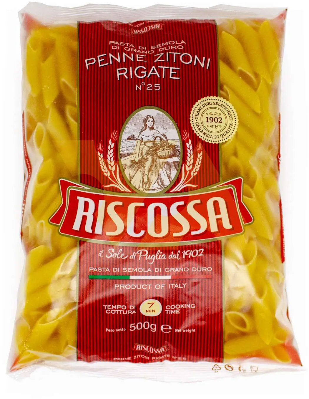 Testenina RISCOSSA penne zitoni rigate 500g - Cenoteka