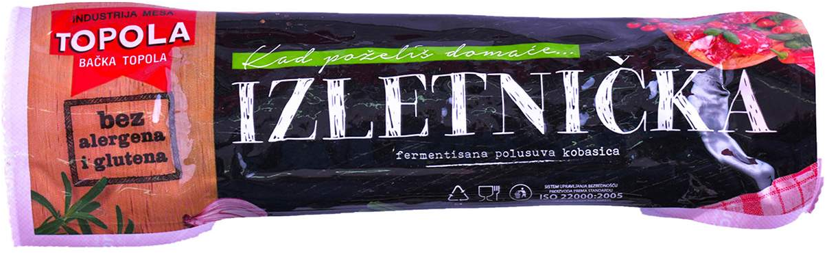 TOPOLA izletnička kobasica vakuum 270g - Cenoteka