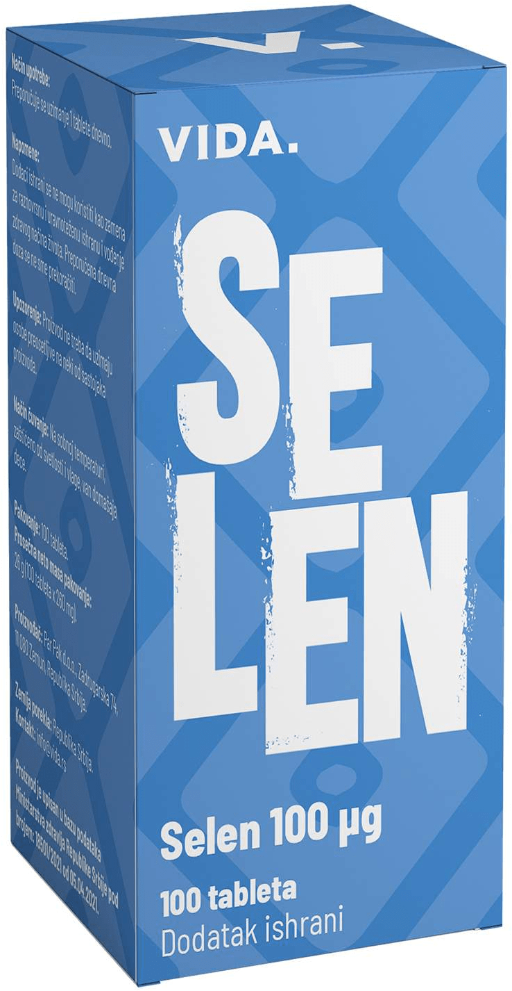 VIDA selen 100mg 100kom - Cenoteka