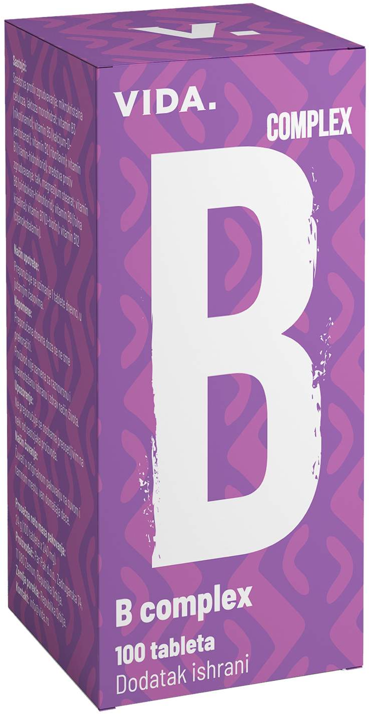 VIDA vitamin B complex 100kom - Cenoteka