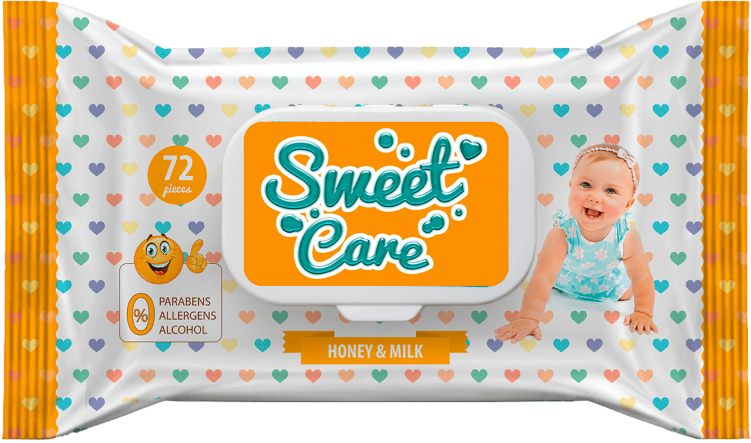 Vlažne maramice SWEET CARE Milk & Honey 72kom - Cene i Akcije