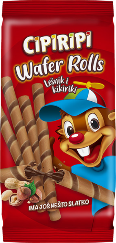 Wafl roleri lešnik kikiriki CIPIRIPI 150g - Cenoteka