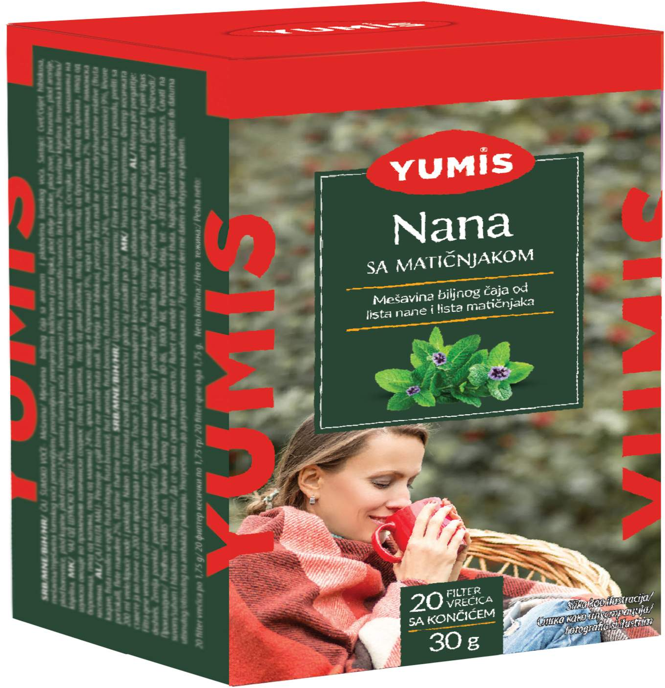 YUMIS čaj nana sa matičnjakom 30g - Cenoteka