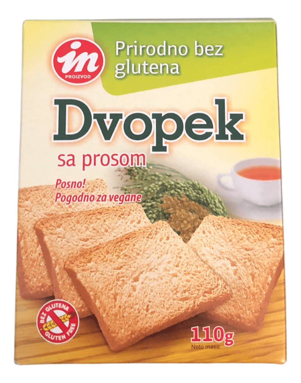 ALEKSANDRIJA bezglutenski dvopek proso 110g - Cene i Akcije