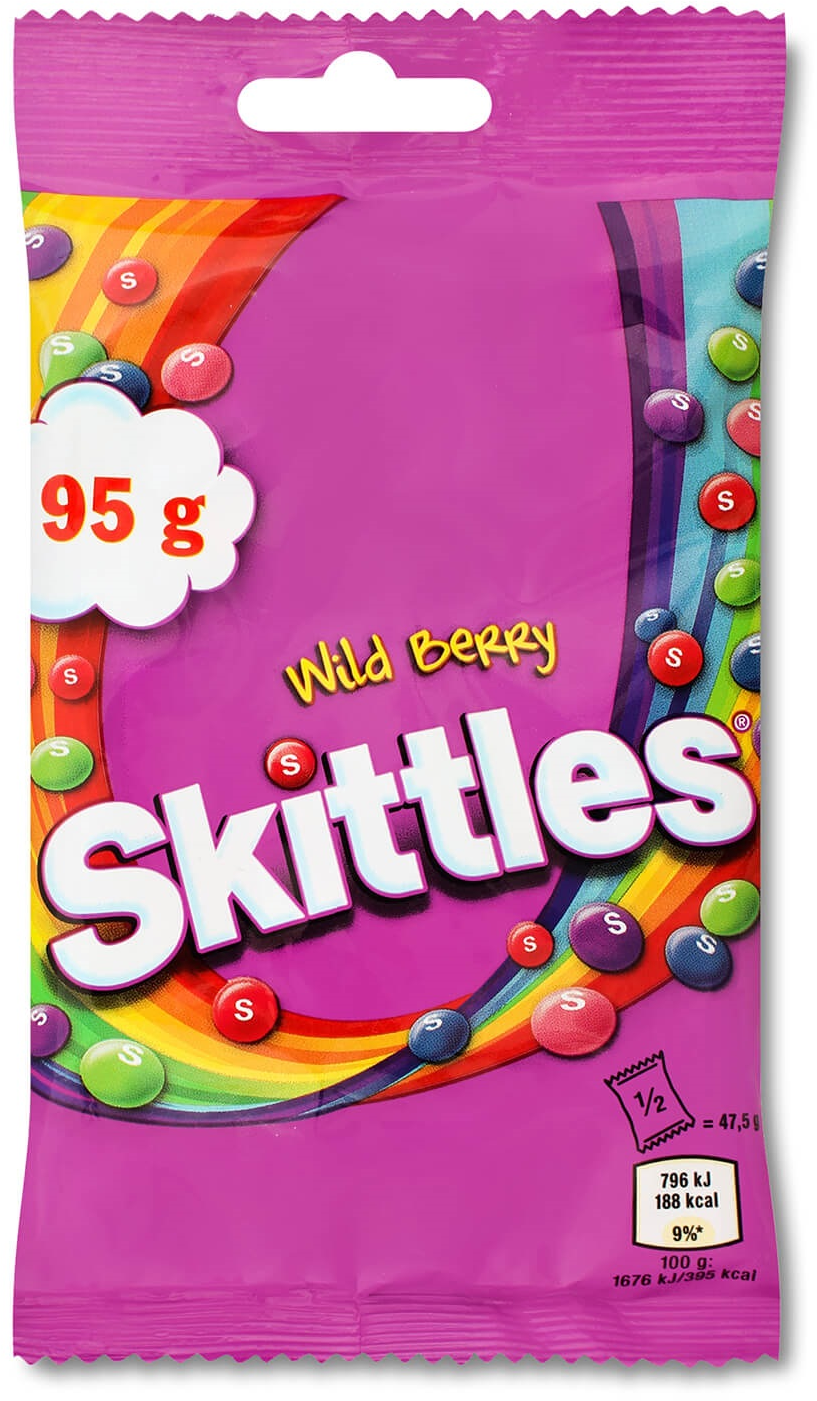 Bombone SKITTLES wild berry 95g - Cene i Akcije