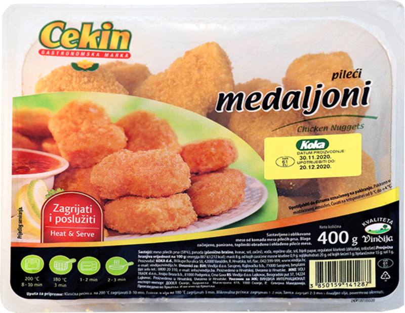 CEKIN chicken nuggets 400g - Cenoteka