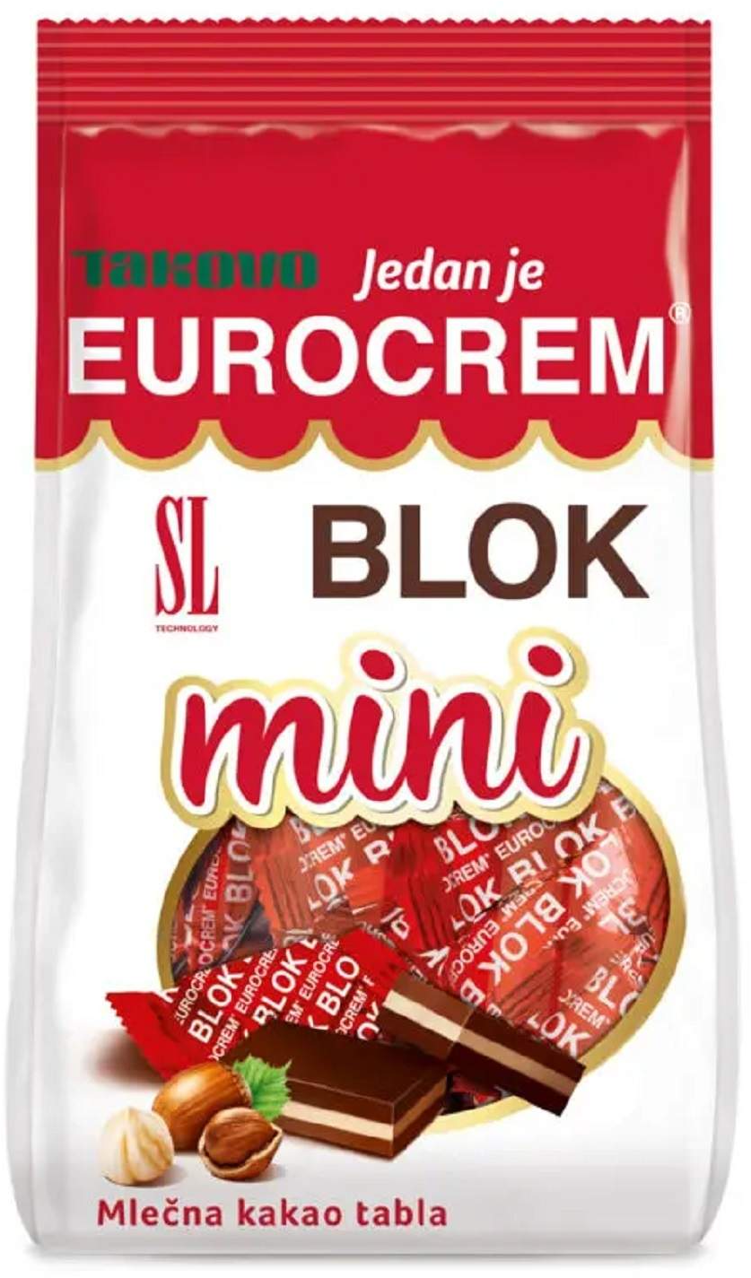 Praline SWISSLION Eurocrem blok mini 140g - Cenoteka