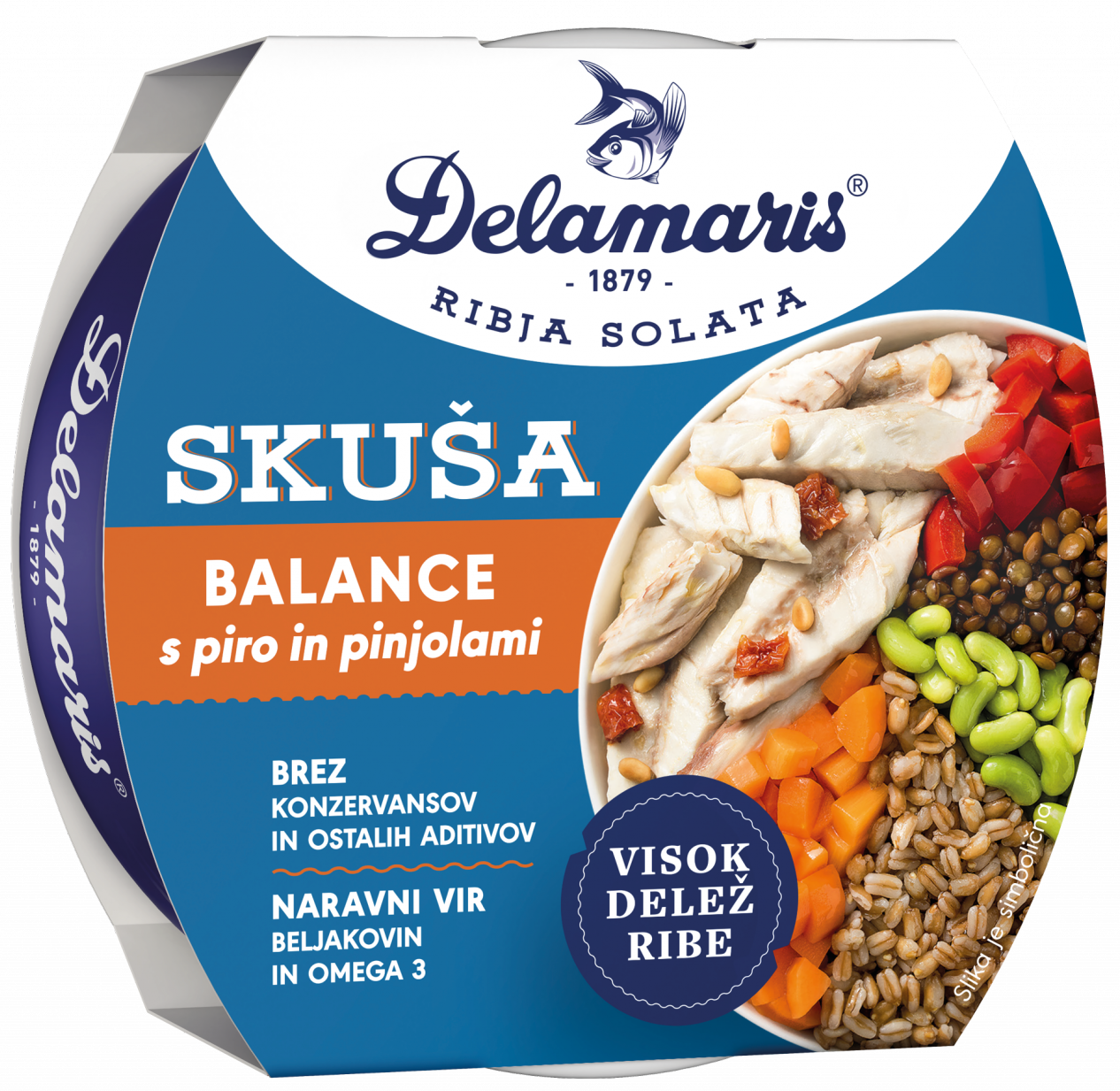DELAMARIS skuša salata balance 170g - Cenoteka