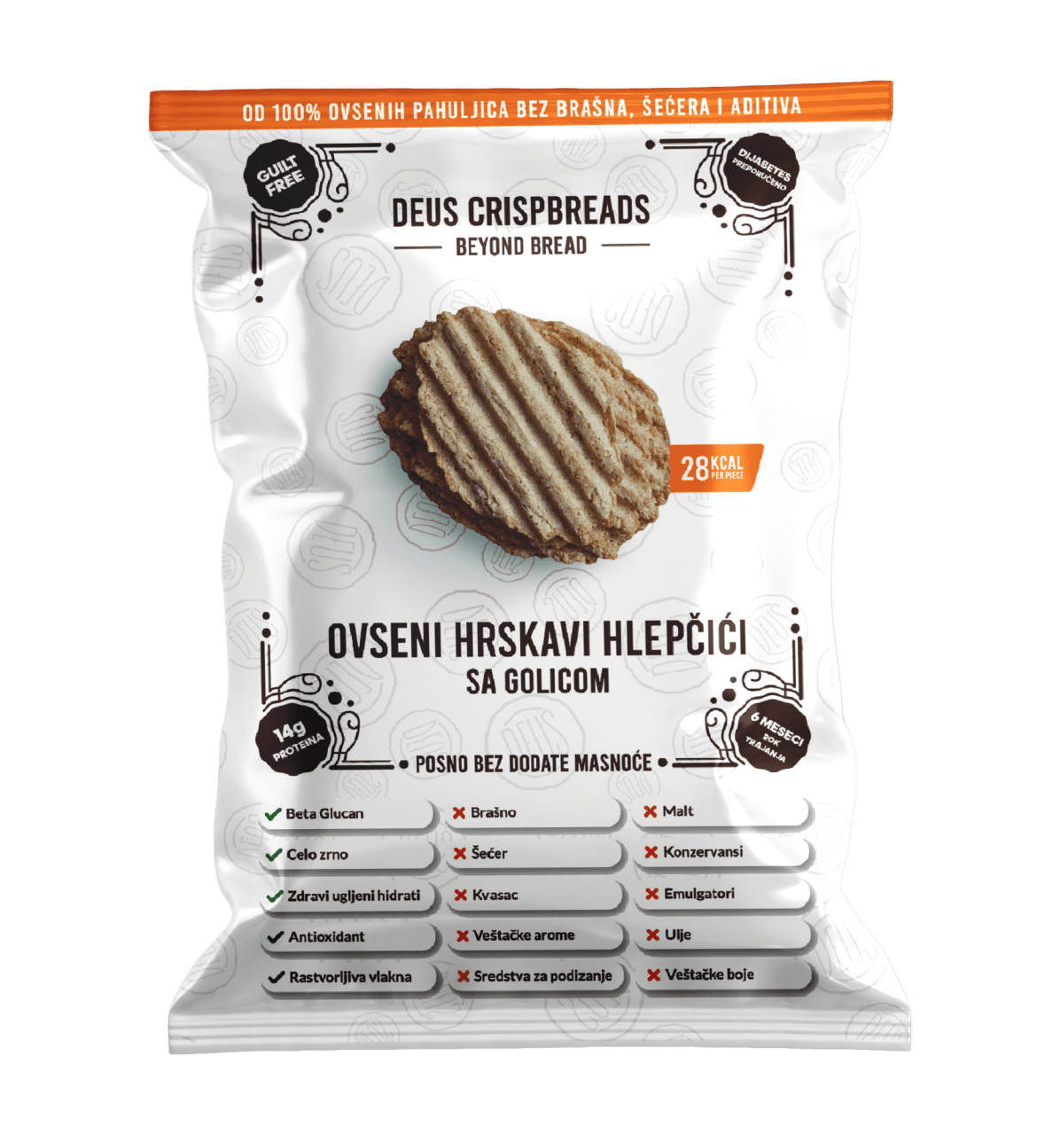 DEUS ovseni hleb sa golicom 150g - Cenoteka