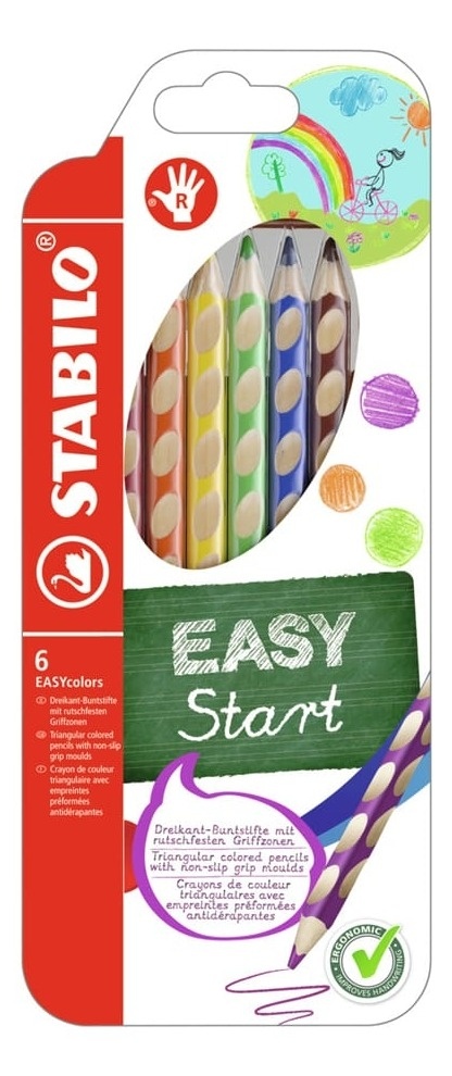 Drvene boje STABILO easy colors 6kom - Cenoteka