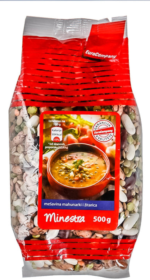 EUROCOMPANY Minestra mešavina mahunarki i začina 500g - Cenoteka