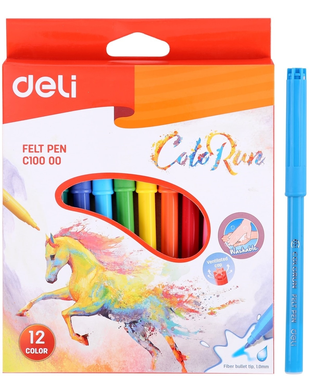 Flomasteri DELI 12kom - Cenoteka