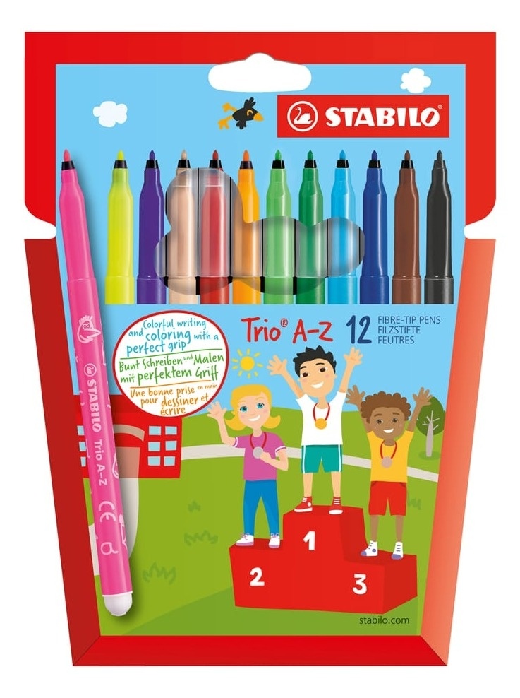 Flomasteri STABILO trio A-Z 12kom - Cenoteka