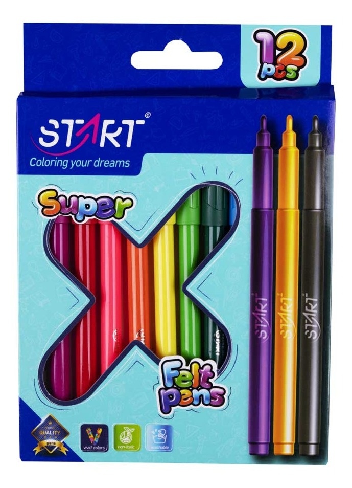 Flomasteri START 12kom - Cenoteka