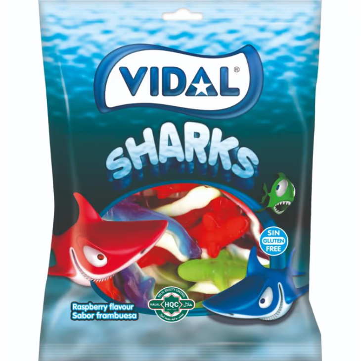 Gumene bombone VIDAL sharks 90g - Cenoteka