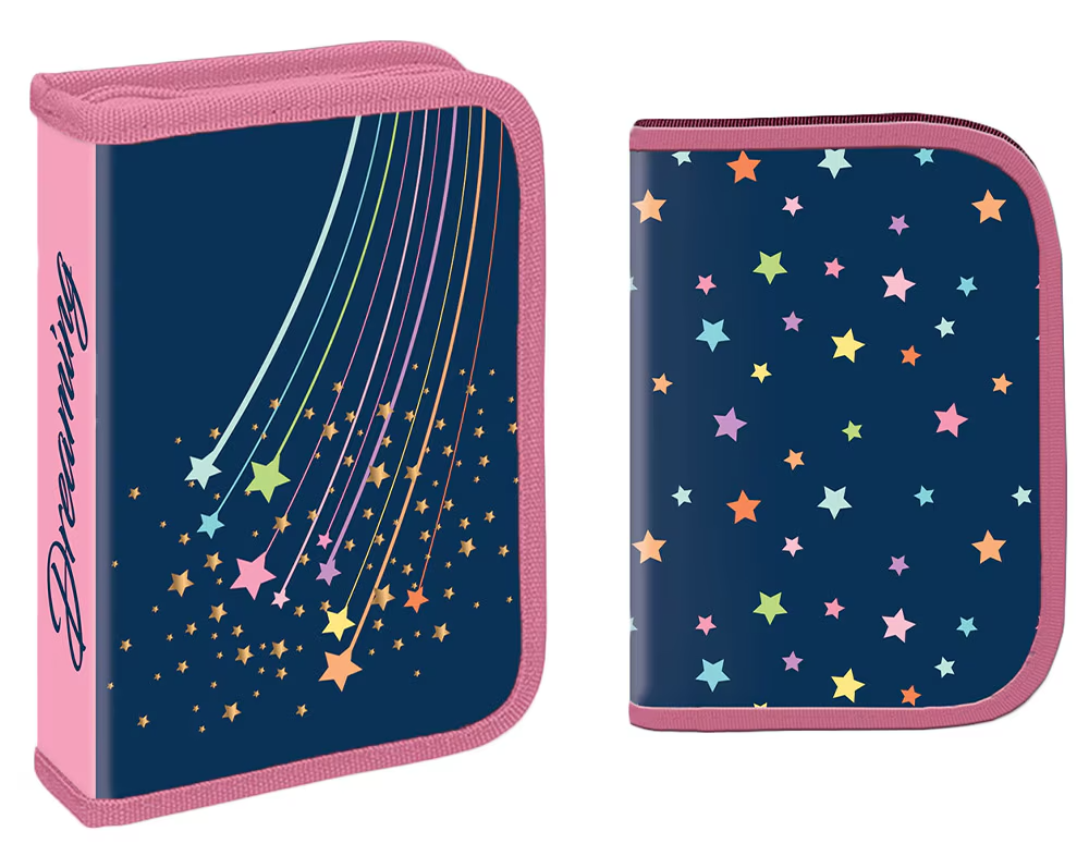 Jednodelna pernica sa dva flepa S-COOL Dreaming puna - Cenoteka