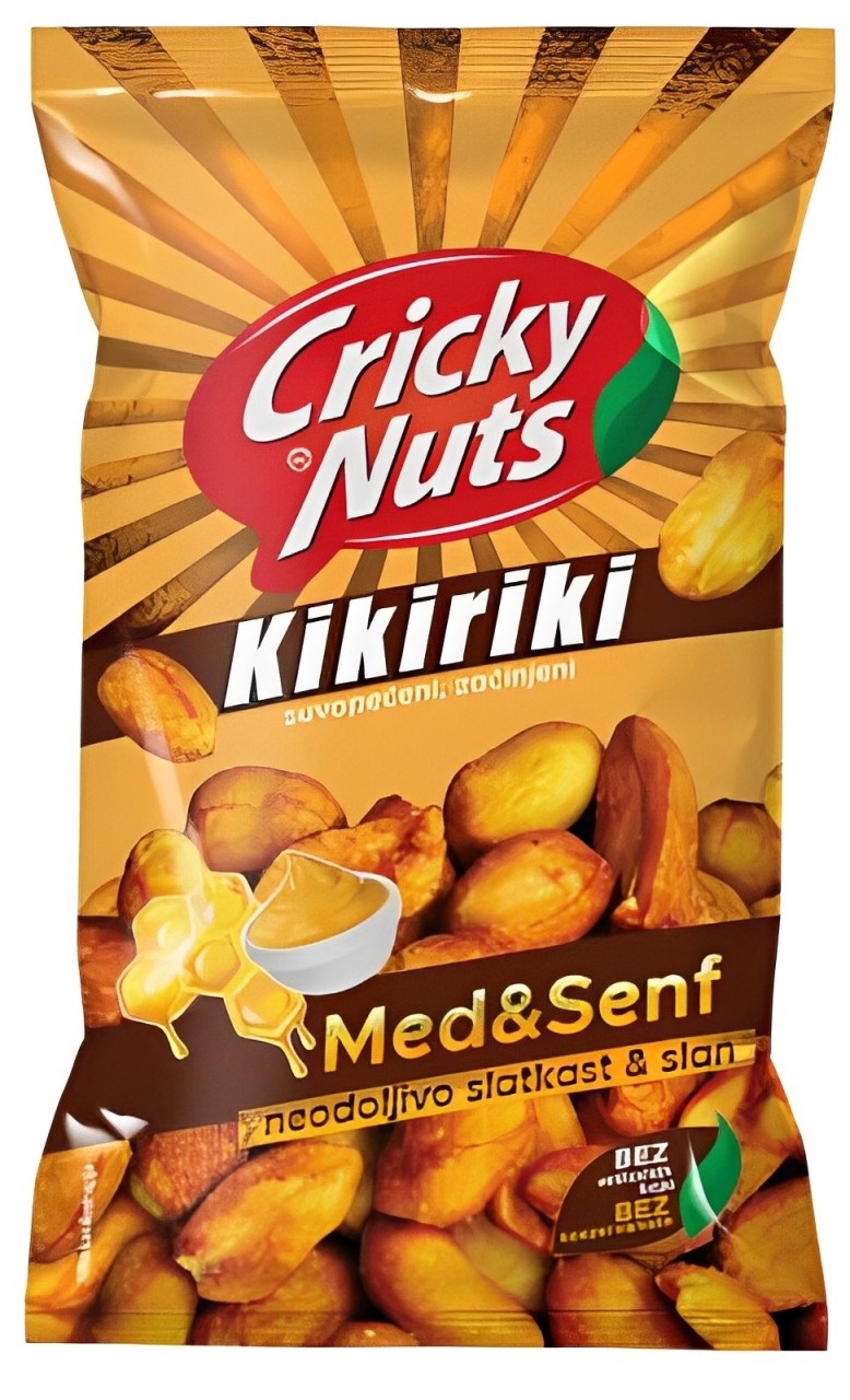 Kikiriki CRICKY med i senf 150g - Cenoteka