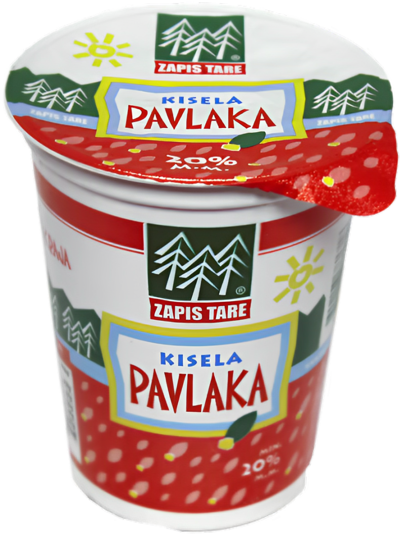 Kisela pavlaka ZAPIS TARE 20%mm 380g - Cenoteka