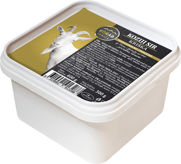 Koziji beli sir kriška KORAB 300g - Cenoteka