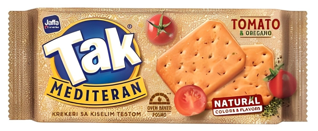 Krekeri JAFFA Tak tomato i origano 105g - Cenoteka