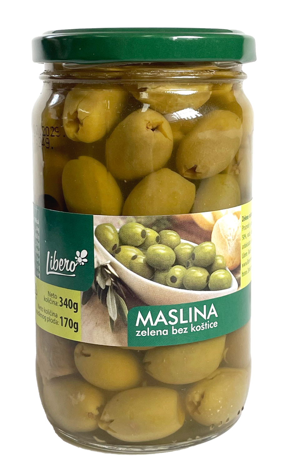 LIBERO zelene masline bez koštice 340g - Cenoteka