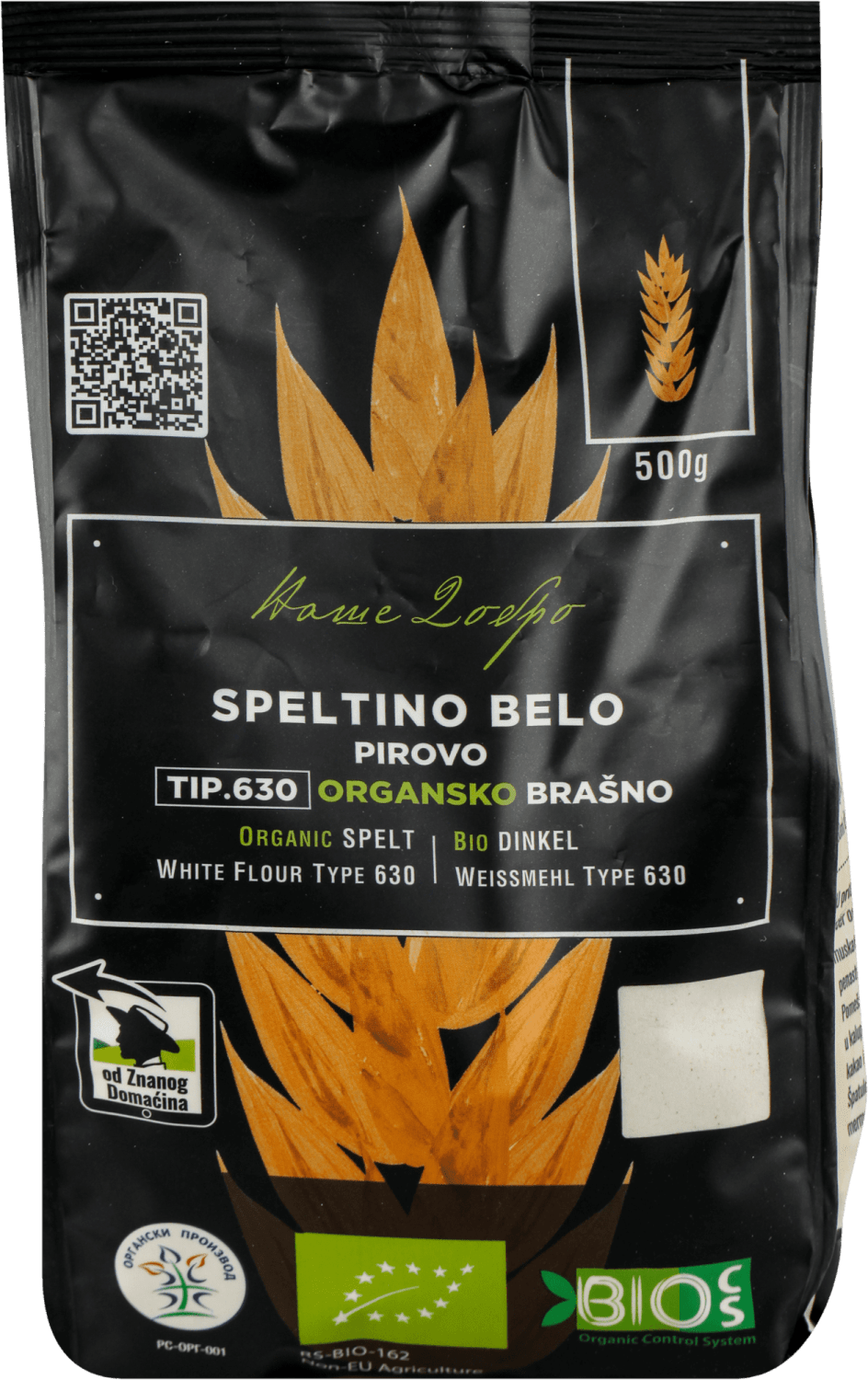 Organsko speltino brašno NAŠE DOBRO T-630 500g - Cenoteka