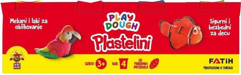 Plastelin MAGDOUGH neon/regular 4x50g - Cenoteka