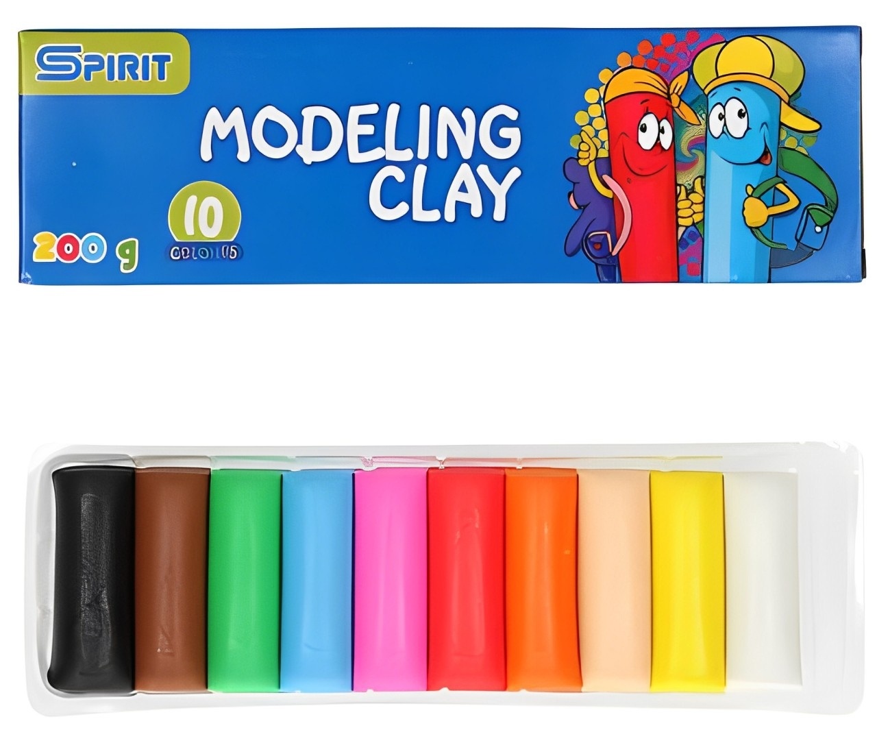 Plastelin SPIRIT više boja 10kom 200g - Cenoteka