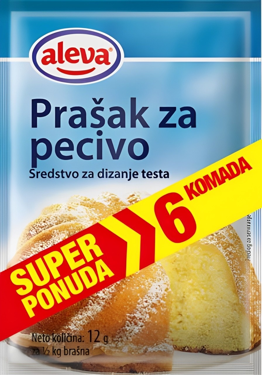 Prašak za pecivo ALEVA 6x12g - Cenoteka