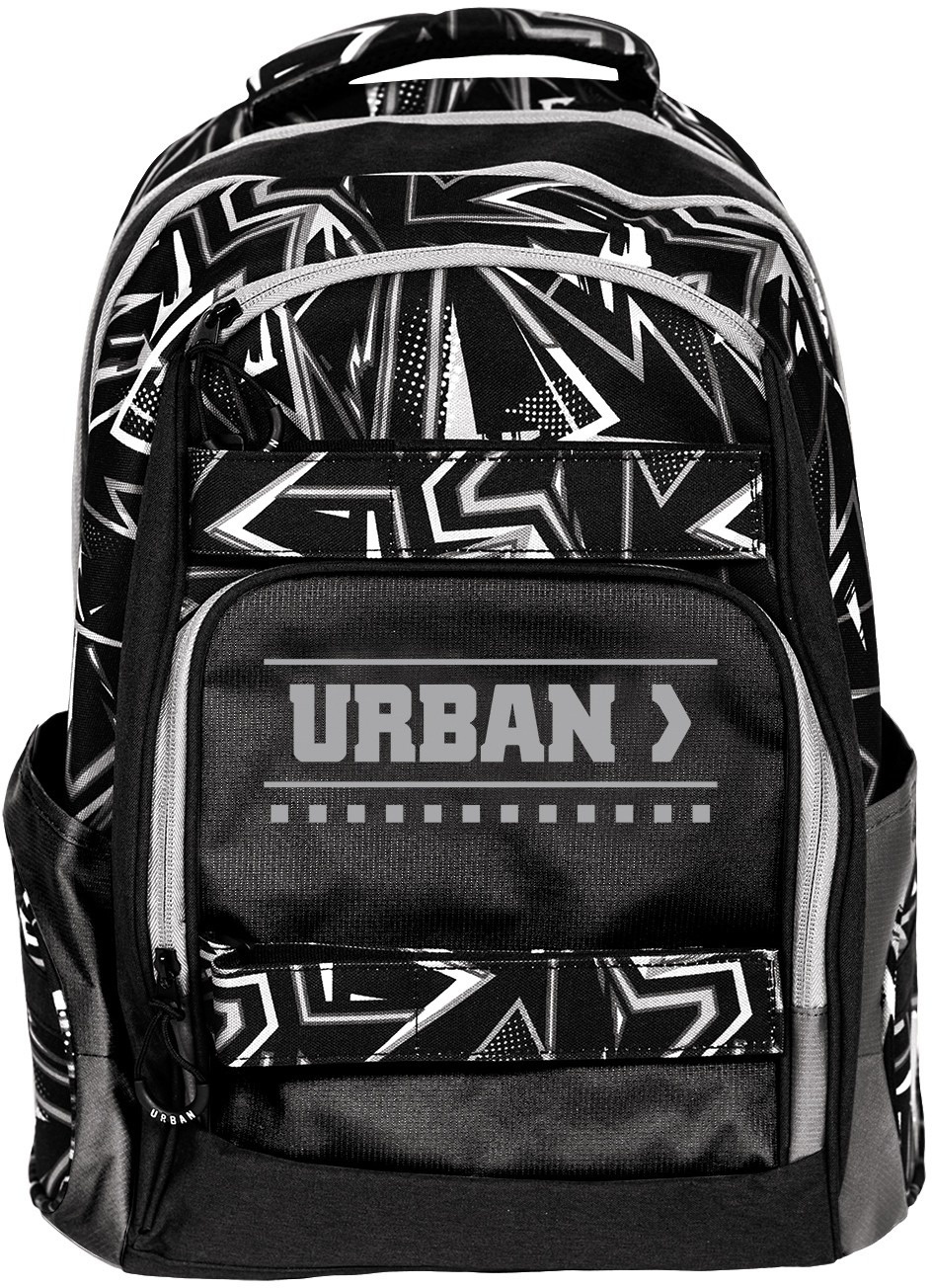 Ranac za školu anatomski S-COOL Urban black lines - Cenoteka