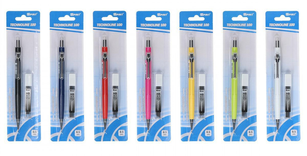 Tehnička olovka SPIRIT Technoline 100 1kom & hb 0,5 mine - Cenoteka