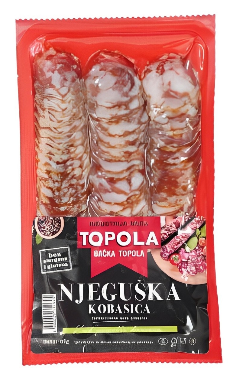 TOPOLA Njeguška kobasica slajs 80g - Cenoteka