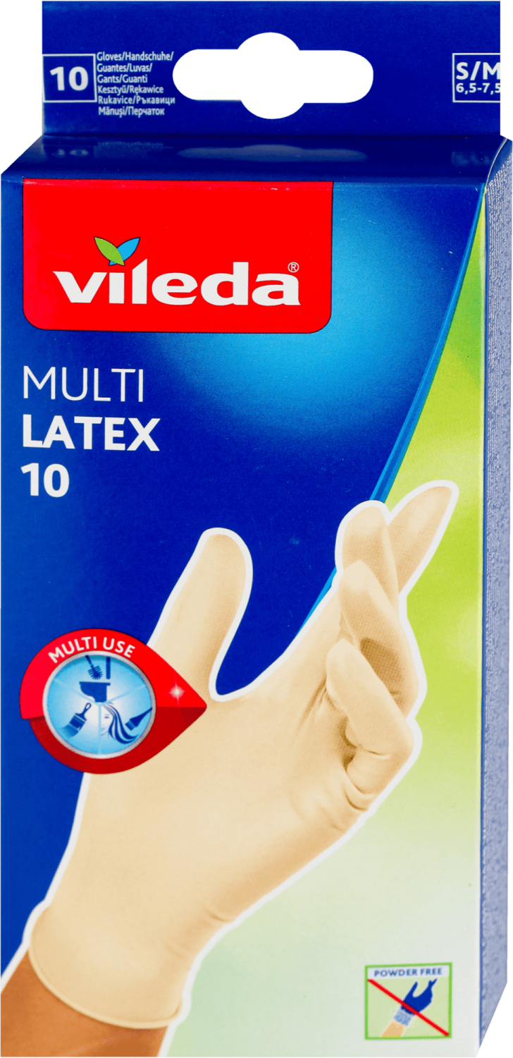 VILEDA rukavice multi latex S/M 10kom - Cenoteka