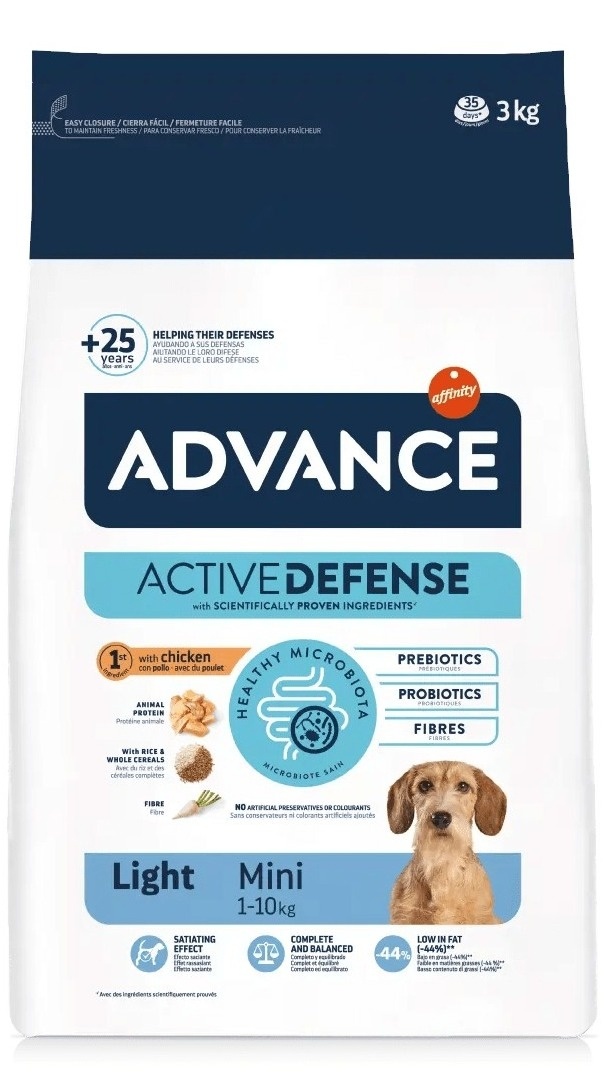 ADVANCE Mini adult light hrana za pse piletina 1,5kg - Cenoteka