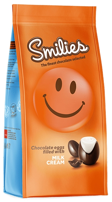 Bombonjera SMILIES čokoladne kuglice sa mlečnim kremom 138g - Cenoteka