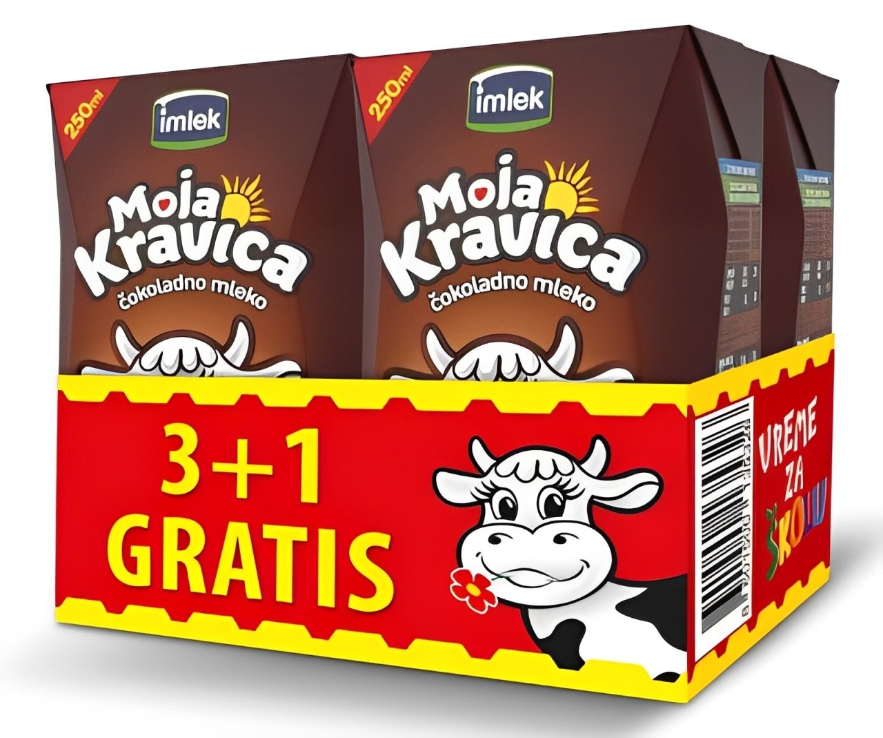 Čokoladno mleko MOJA KRAVICA 1% 250ml 3+1gratis - Cenoteka