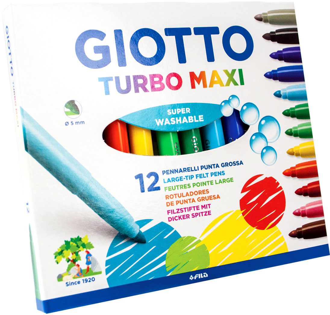Flomasteri GIOTTO turbo maxi 12kom - Cenoteka