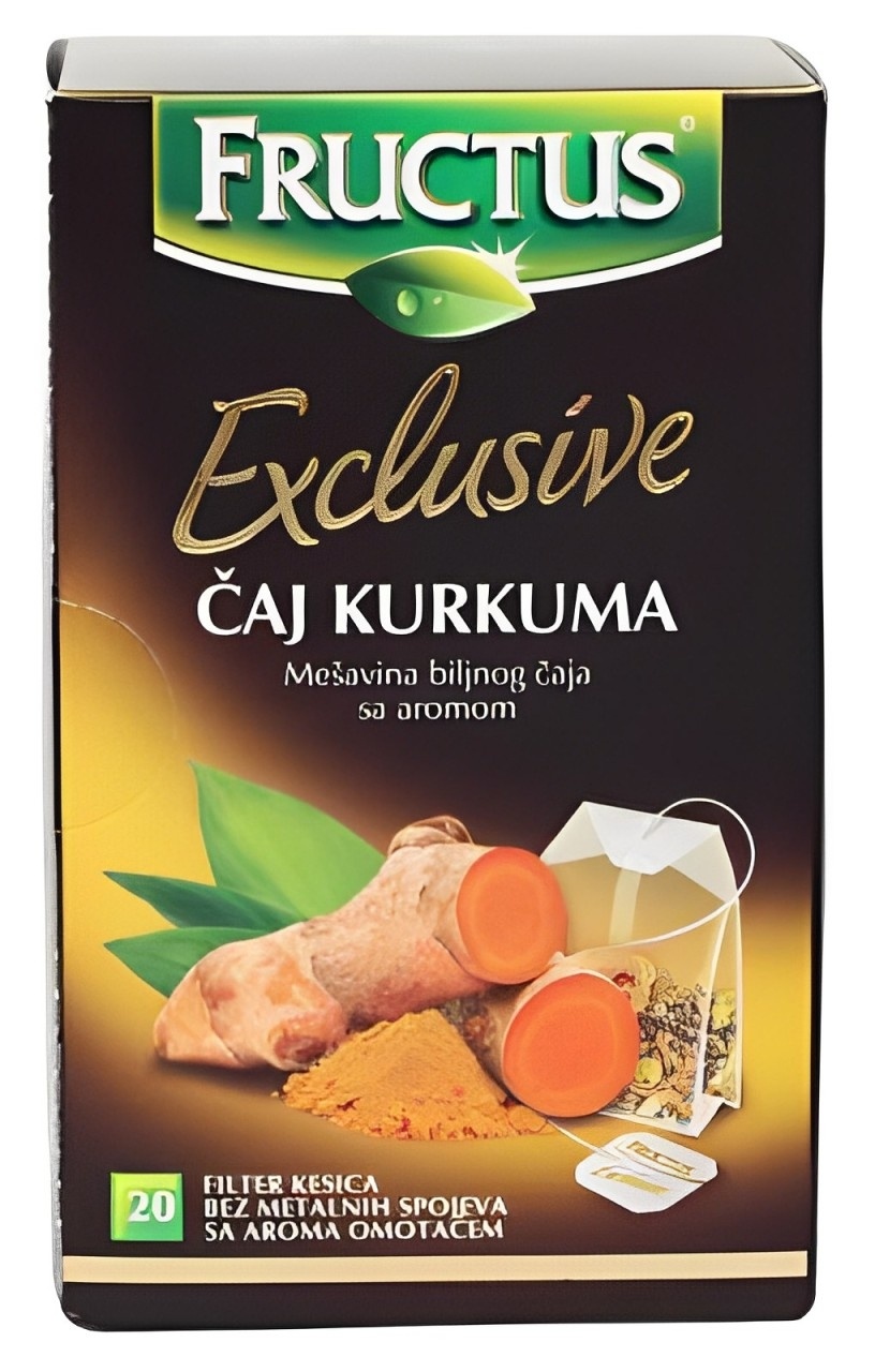 FRUCTUS čaj exclusive kurkuma 44g - Cenoteka