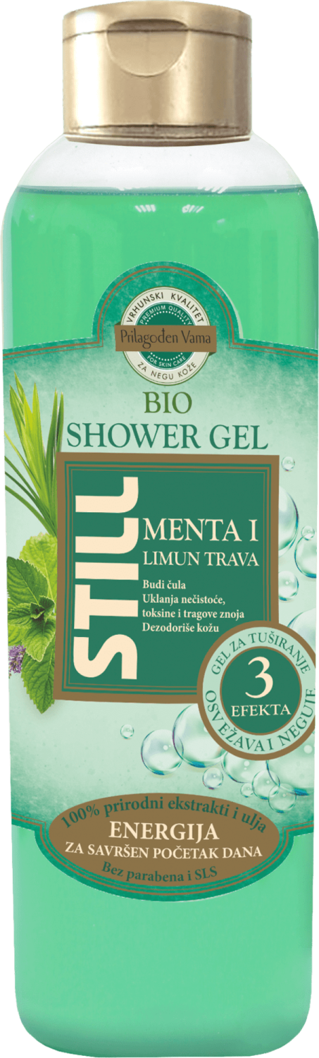 Gel za tuširanje STILL Bio menta i limun trava 500ml - Cenoteka