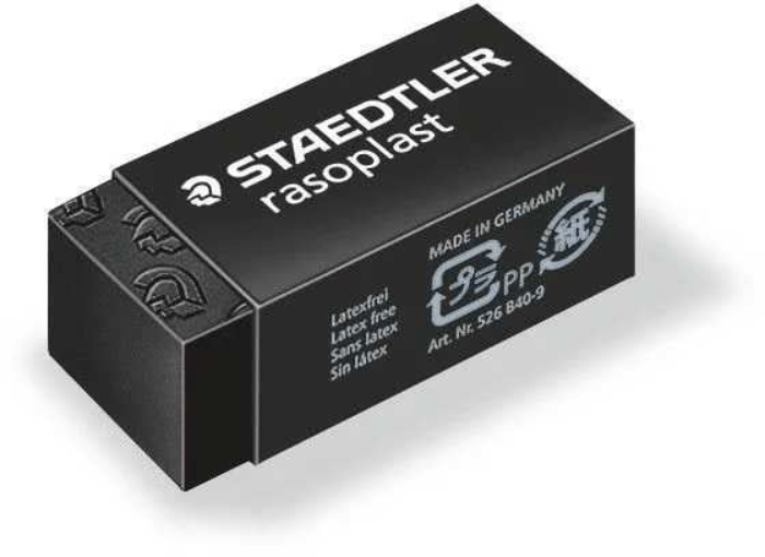 Gumica STAEDTLER crna 2kom - Cenoteka