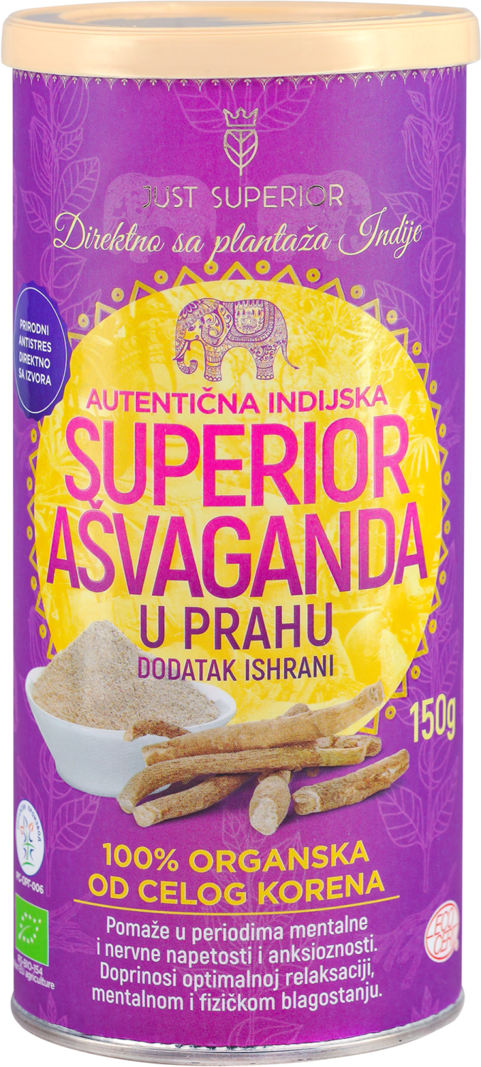 JUST SUPERIOR organska ašvaganda u prahu 150g - Cenoteka